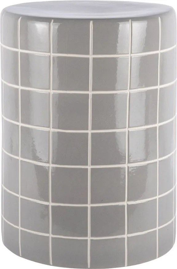 Keramický kulatý odkládací stolek ø 33 cm Retro Tiles – Leitmotiv