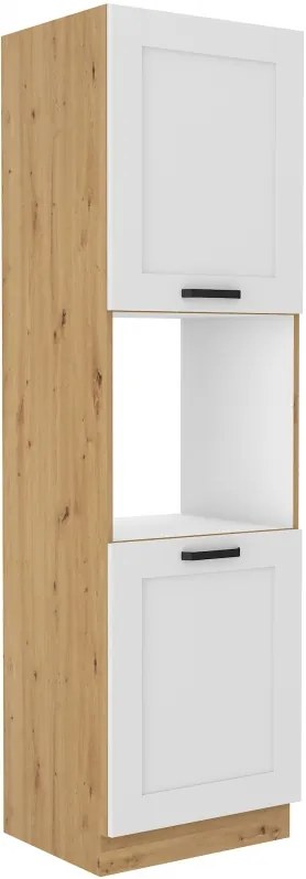Kuchyňská skříňka LUNA 60 DP-210 2F korpus: dub artisan, barva dvířek: bílá