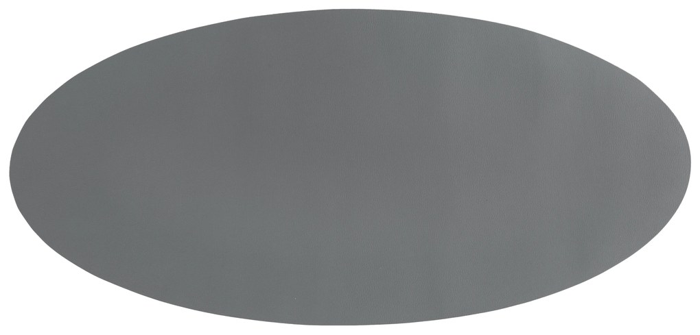 TISECO Prostírání velké ovál oval imitace kůže 33 X 70 cm šedý