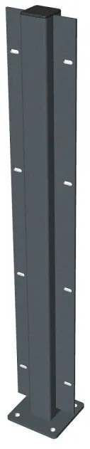 Plotový sloupek pro přišroubování DESIGN
