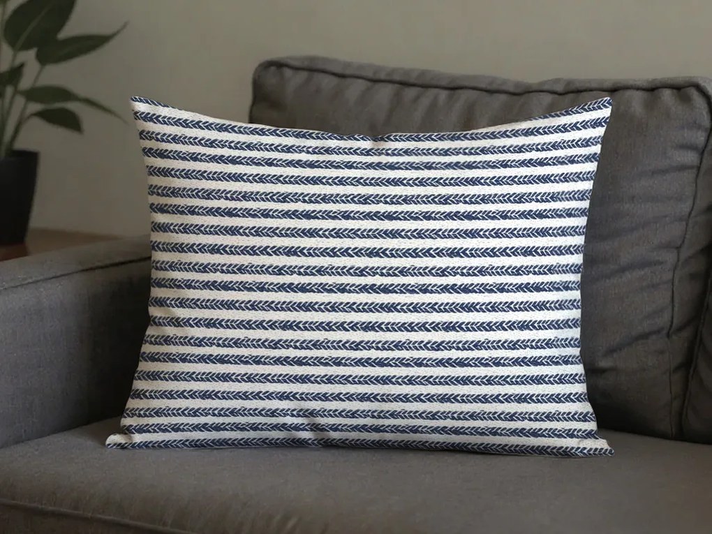 Polybavlněný povlak na polštář NAVYSTA POLY 70x90 cm, modro-bílý