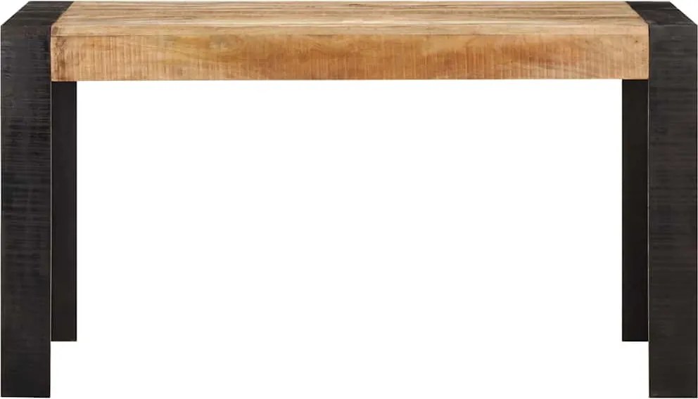Jídelní stůl 140 x 70 x 76 cm masivní hrubé mangovníkové dřevo 289654