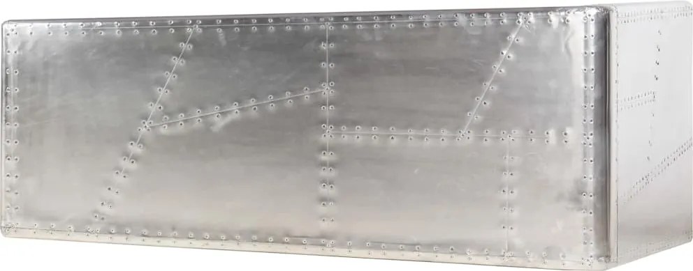 Letecký psací stůl stříbrný 112 x 50 x 76 cm kov 284414