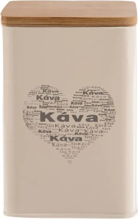 Plechová dóza SRDCE na kávu