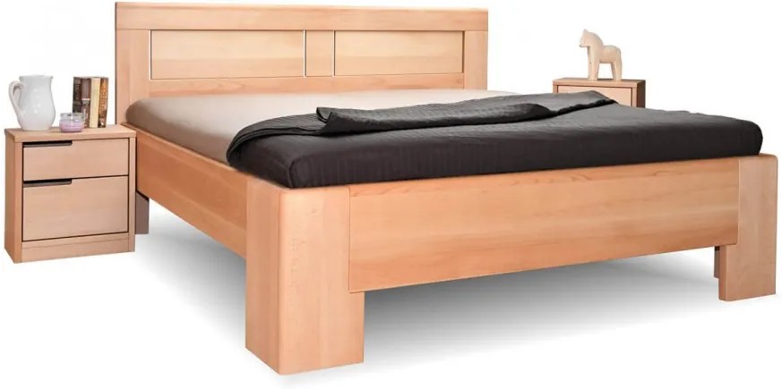 Zvýšená postel z masivu HOLLYWOOD 2, masiv buk , 160x200 cm
