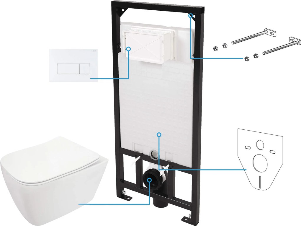 Deante Toilet set, concealed, 6 in 1