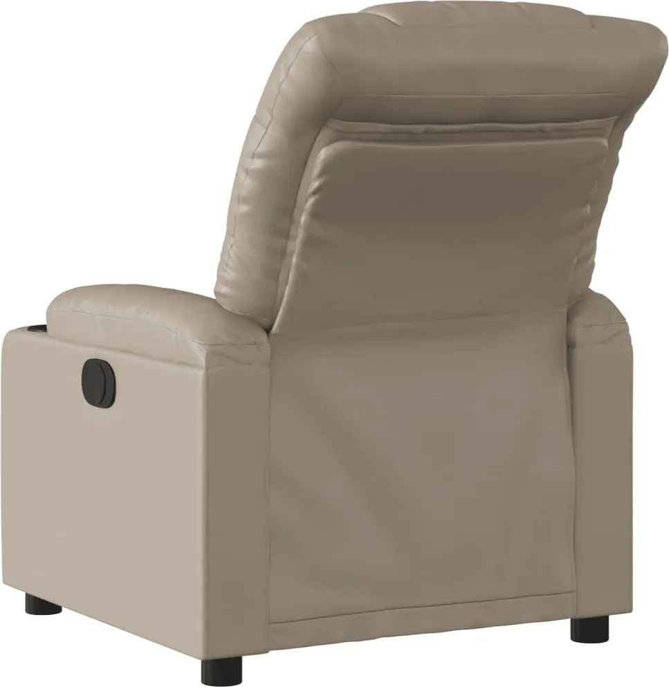 Elektrické polohovací křeslo cappuccino umělá kůže 3206591