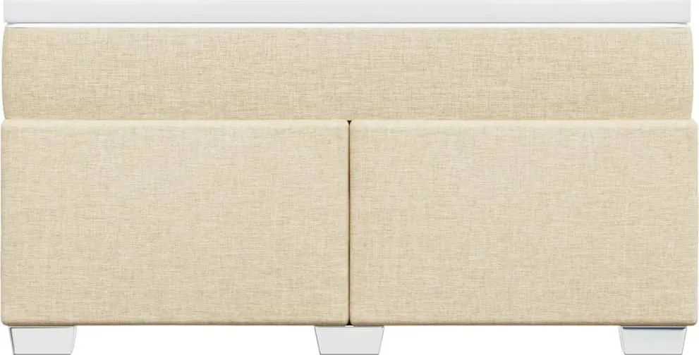 vidaXL Box spring postel s matrací 140x200 cm textil [3285137] Barva: Tmavě šedá