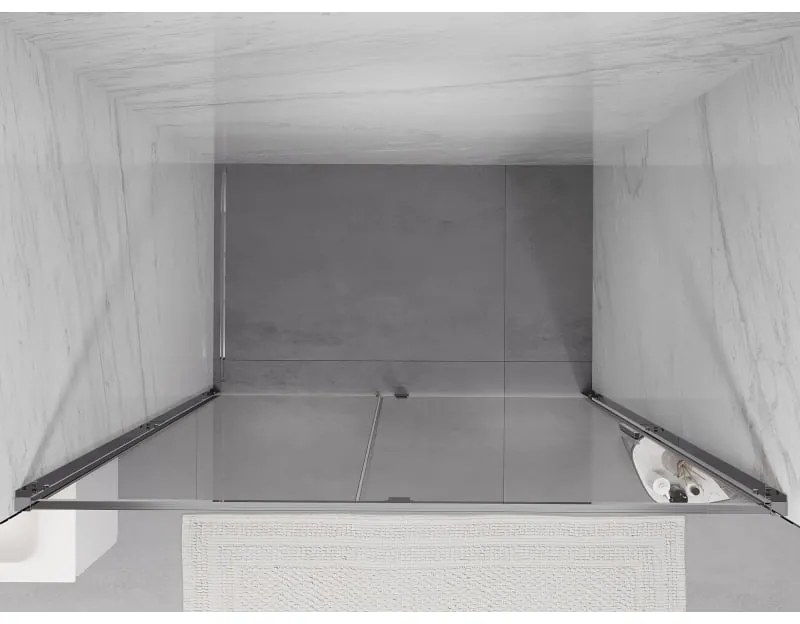 Mexen Exo, 1-křídlé dveře do otvoru 150x200 cm, 6mm čiré sklo, chromový profil, 819-150-000-01-00