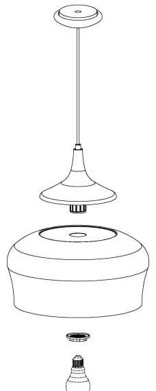 Eglo 95383 - Lustr OBREGON 1xE27/60W/230V