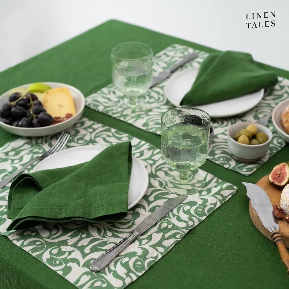 Lněné ubrousky v sadě 2 ks 40x40 cm True Green – Linen Tales