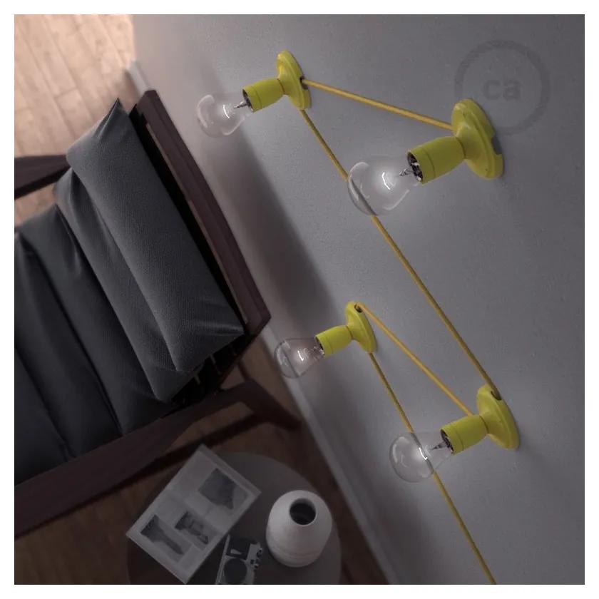 creative cables Fermaluce color block, barevné porcelánové bodové svítidlo na stěnu nebo strop Barva: Žlutá