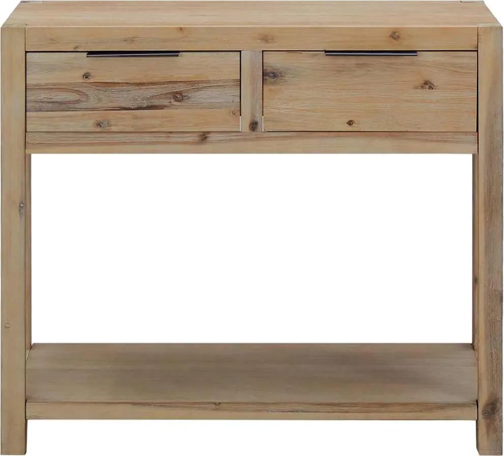 Konzolový stolek 82 x 33 x 73 cm masivní akáciové dřevo 245684