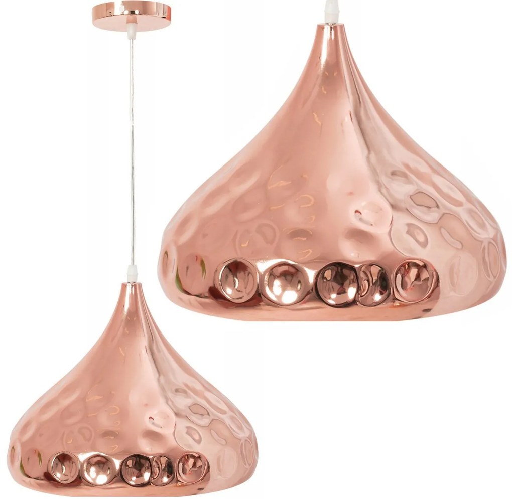 Toolight Rea, Zrcadlová lampa Závěsné APP270-1CP z růžového zlata, OSW-00879