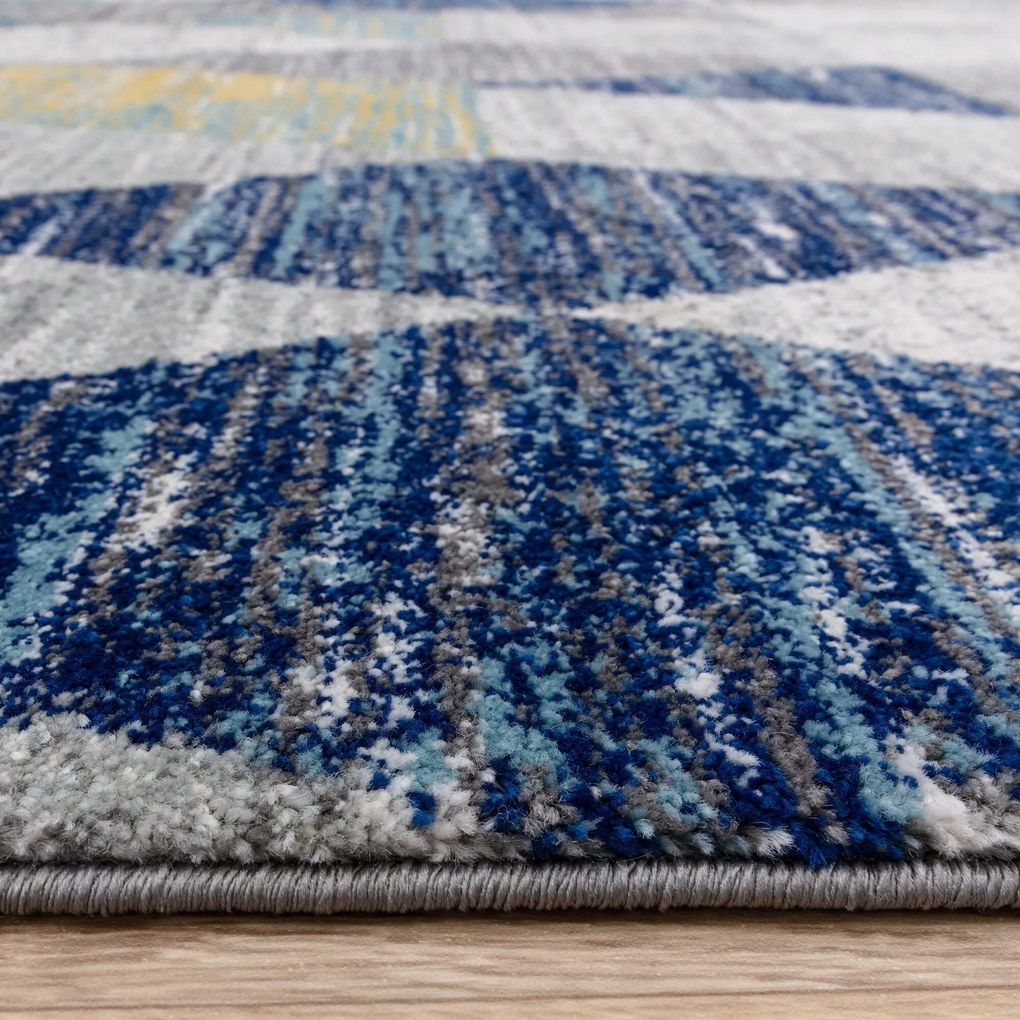 Tribeca Design Kusový koberec Jars Harlequin Blue Rozměry: 200x290 cm