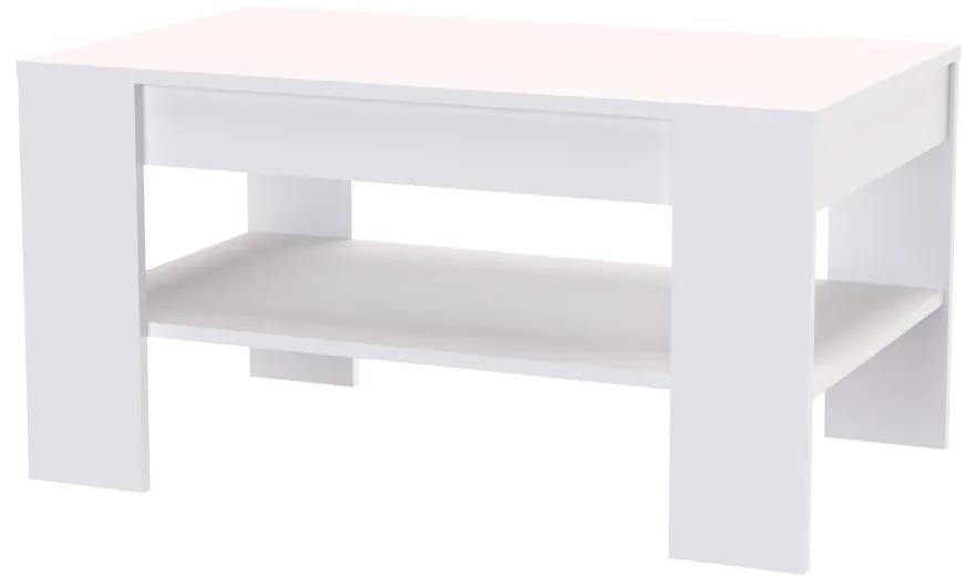 Nábytek Mikulík Konferenční stolek ZEN - bílý lesk, antracit, aj. ROZMĚR: (š/v/h) 120 x 52 x 60 cm