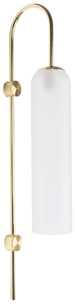 Toolight - Skleněná nástěnná lampa APP664-1W, zlatá, OSW-04660
