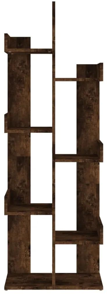 Knihovna 48 x 25,5 x 140 cm kouřový dub kompozitní dřevo - Default Title