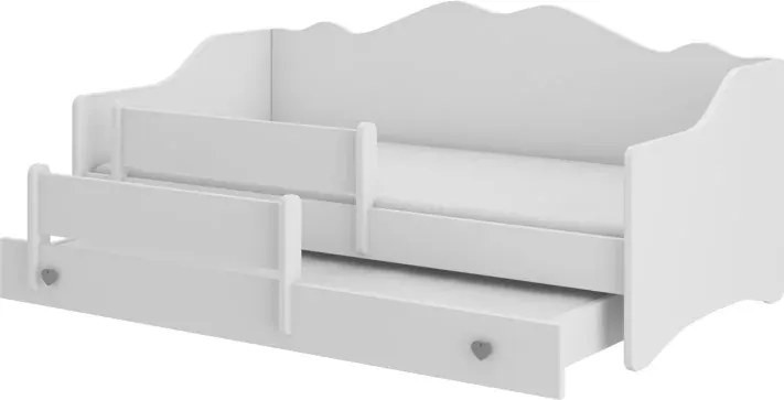 Dvojitá postel s matracemi EMKA II Gray, White 160x80