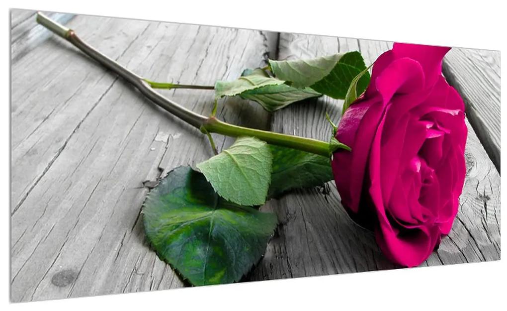 Obraz růže (100x40 cm)