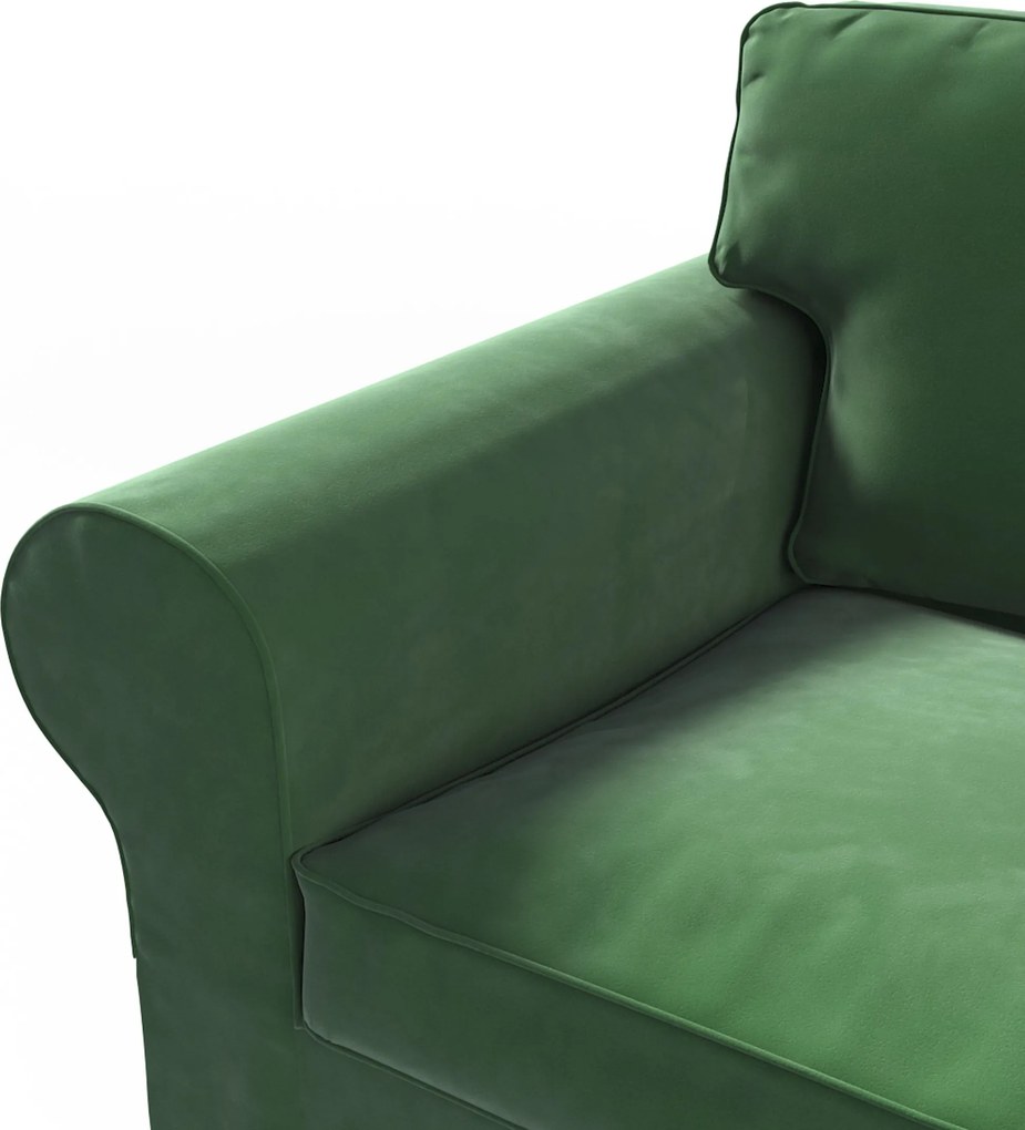 Potah na pohovku IKEA Ektorp 2-místná, nerozkládací barva zelená látka lesklé, sametová