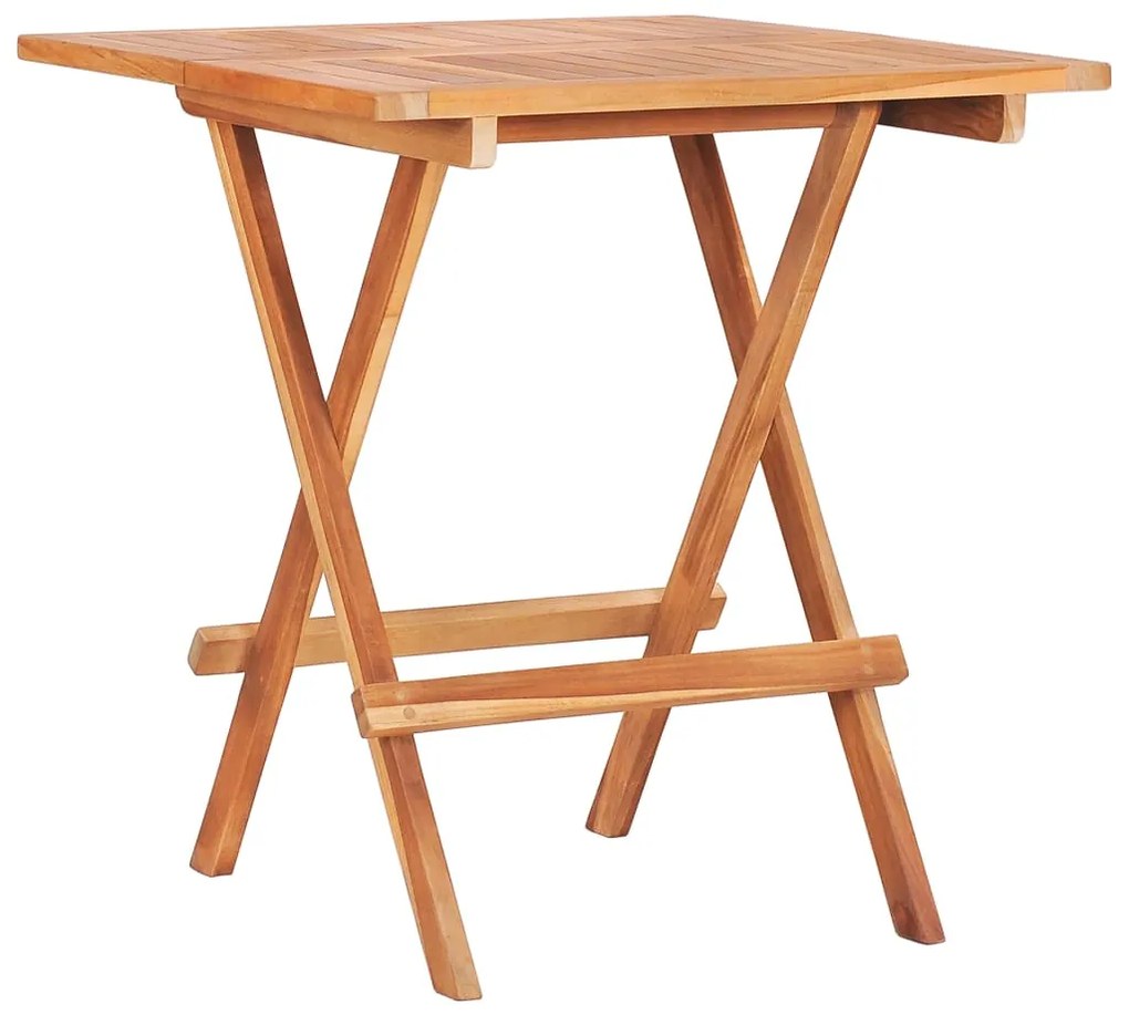 48996 vidaXL Skládací bistro stolek 60 x 60 x 65 cm masivní teakové dřevo