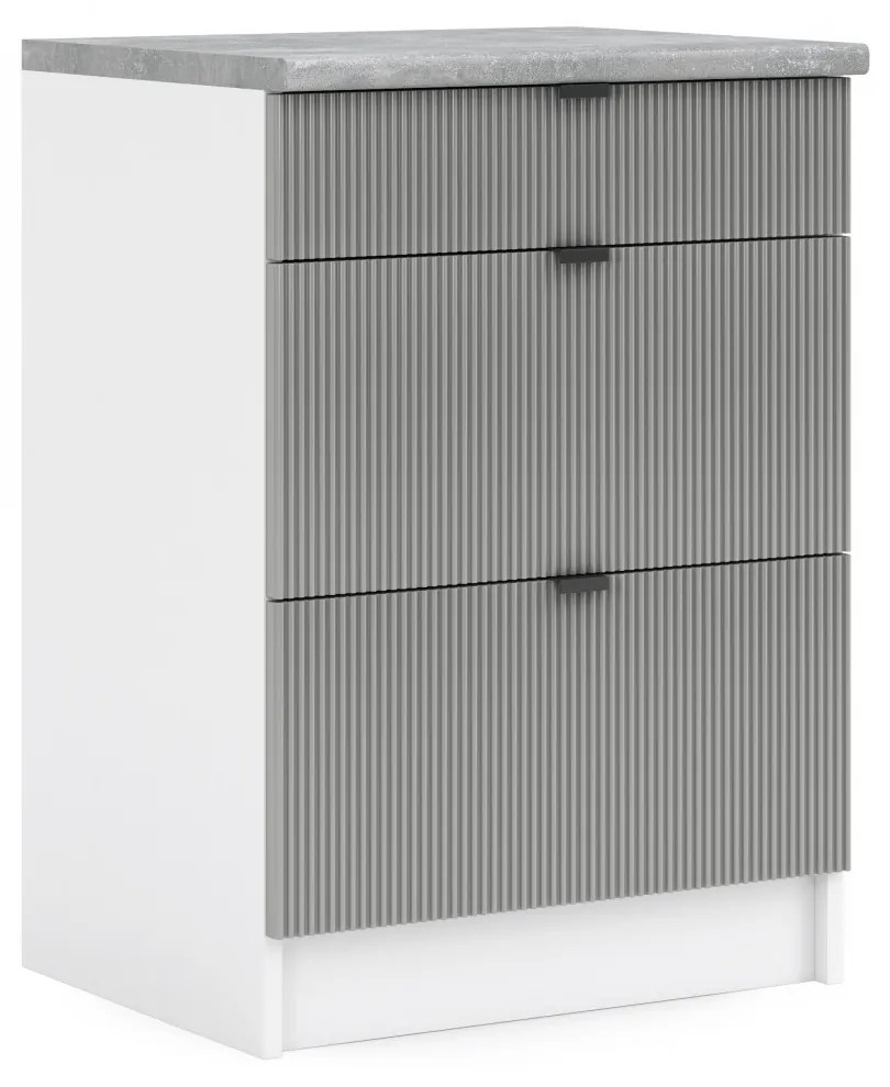 Kuchyňská skříňka LAM spodní 60 cm - SZ60 3SZ - Dvířka NELA