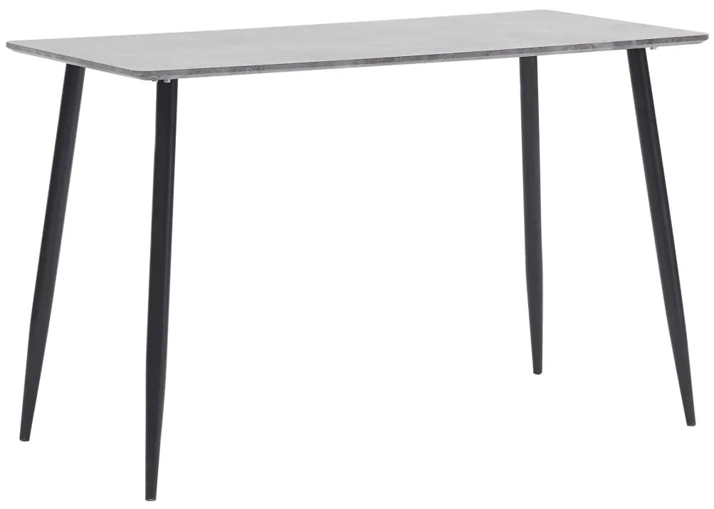 281570 vidaXL Jídelní stůl šedý 120 x 60 x 75 cm MDF