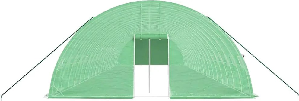 Skleník s ocelovým rámem zelený 120 m² 20 x 6 x 2,85 m 3188113