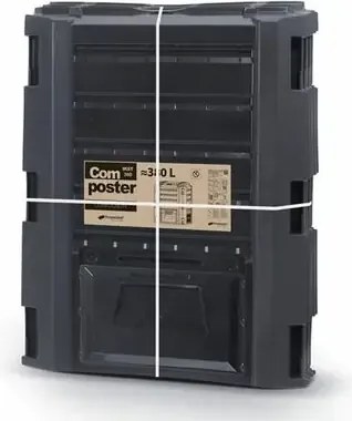PROSPERPLAST Kompostér COMPOGREEN černá / 380l / 72 x 72 x 82.6 cm