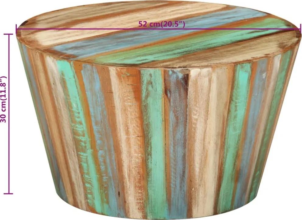 vidaXL Konferenční stolek Ø 52 x 30 cm masivní recyklované dřevo [353890]