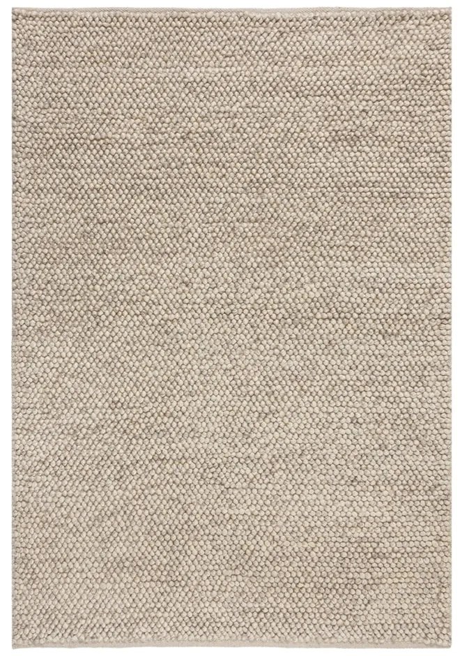 Šedobéžový ručně tkaný koberec s příměsí vlny 200x290 cm Minerals – Flair Rugs