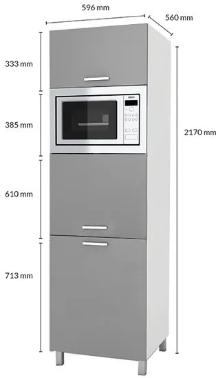 FN Vysoká kuchyňská skříňka Natanya SP