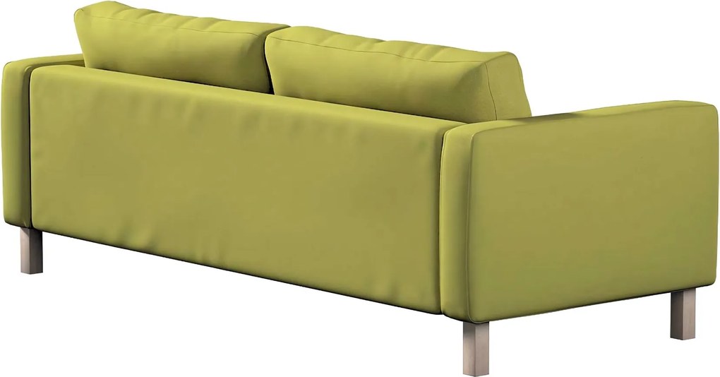 Potah na pohovku IKEA Karlstad, 3-místná, rozkládací barva zelená látka lesklé, sametová