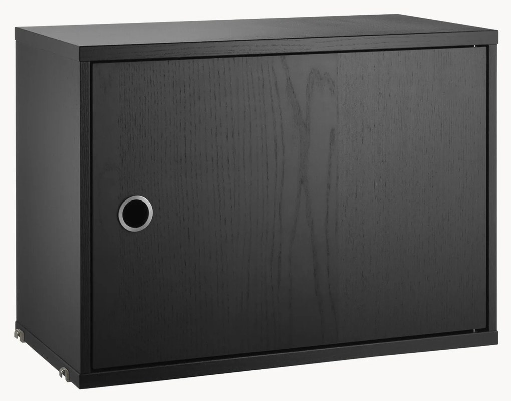 Skříňka pro modulární regálový systém's otočnými dveřmi String System