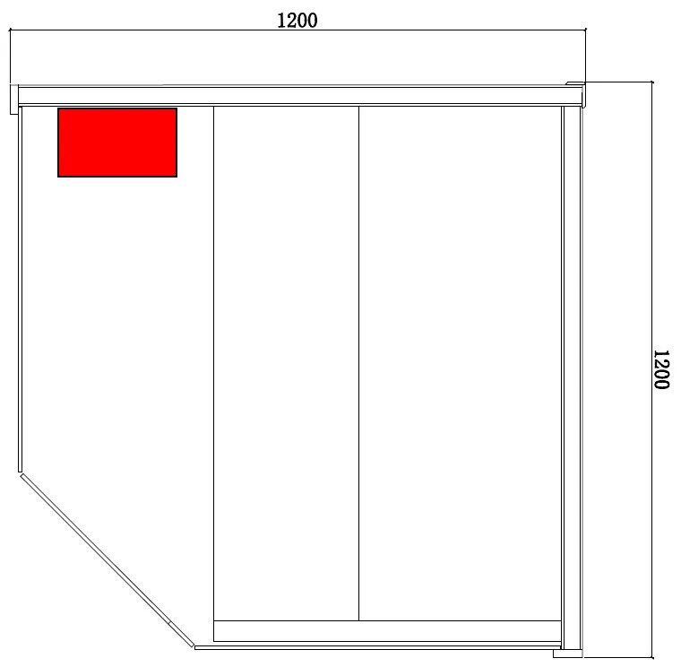 BPS-koupelny Finská sauna Relax  120x120, 2 osoby