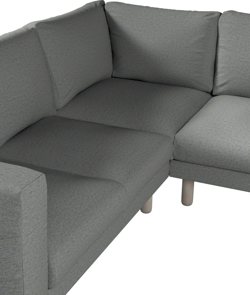 Potah na pohovku IKEA Norsborg rohová 4-místná barva modrá látka pletený vzor