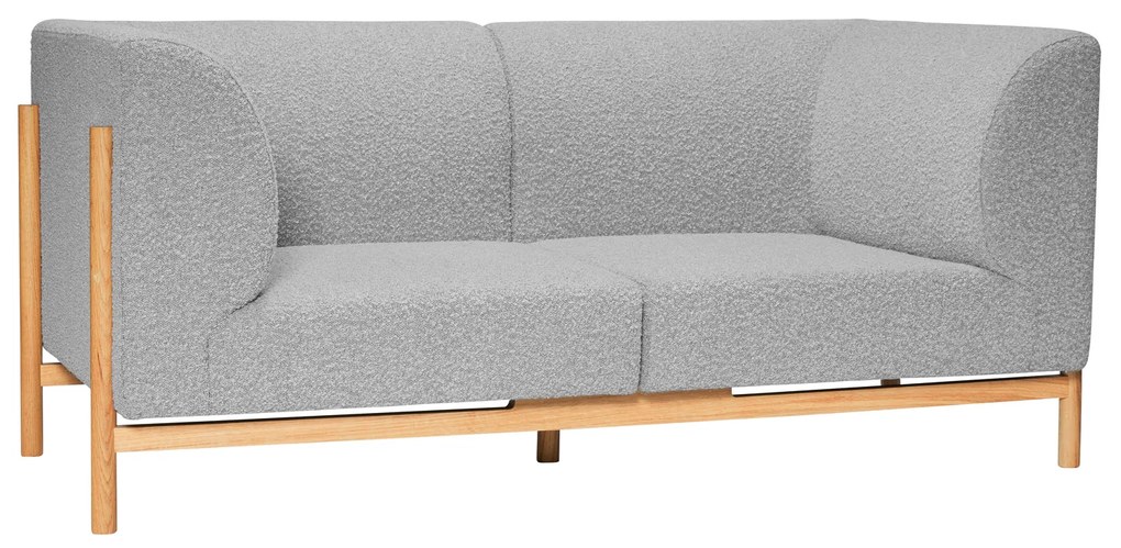 Hübsch Dvoumístná pohovka MOMENT šedá 182 cm 21704