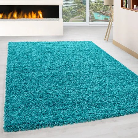 Koberce Breno Kusový koberec LIFE 1500 Turkis, Modrá, 200 x 290 cm