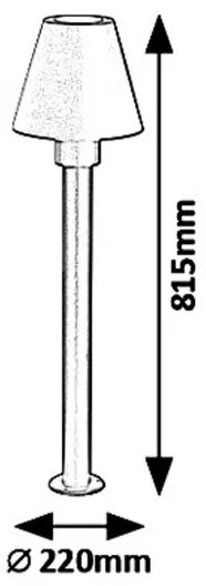 Rabalux 8845 - Venkovní lampa FAVARA 1xE27/14W/230V IP44