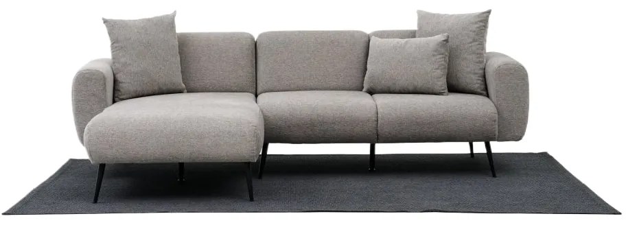 Hanah Home Rohová pohovka SIDE světle šedá levá