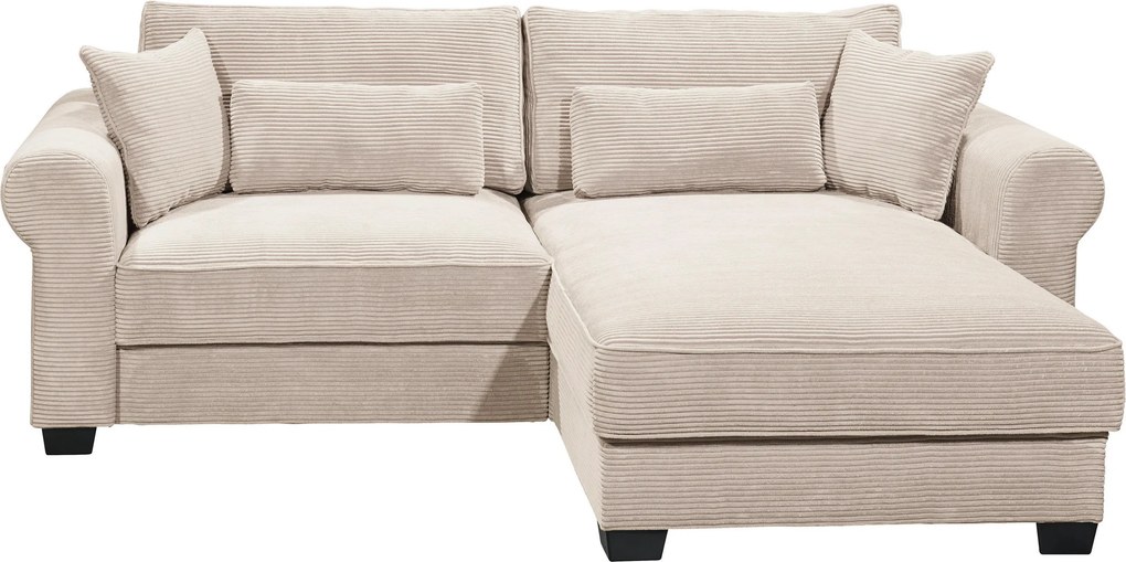 XXXLutz ROHOVÁ SEDAČKA, textil, krémová MID.YOU - Sedací soupravy - 002220051704