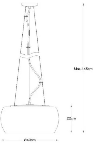 Lucide 70463/05/11 - Závěsné svítidlo PEARL 5xG9/28W/230V