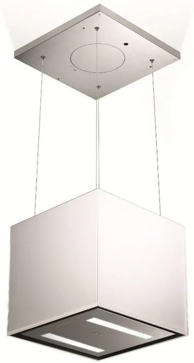 Faber LYBRA PLUS - lustrový odsavač, nerez / bílé sklo, šířka 40cm