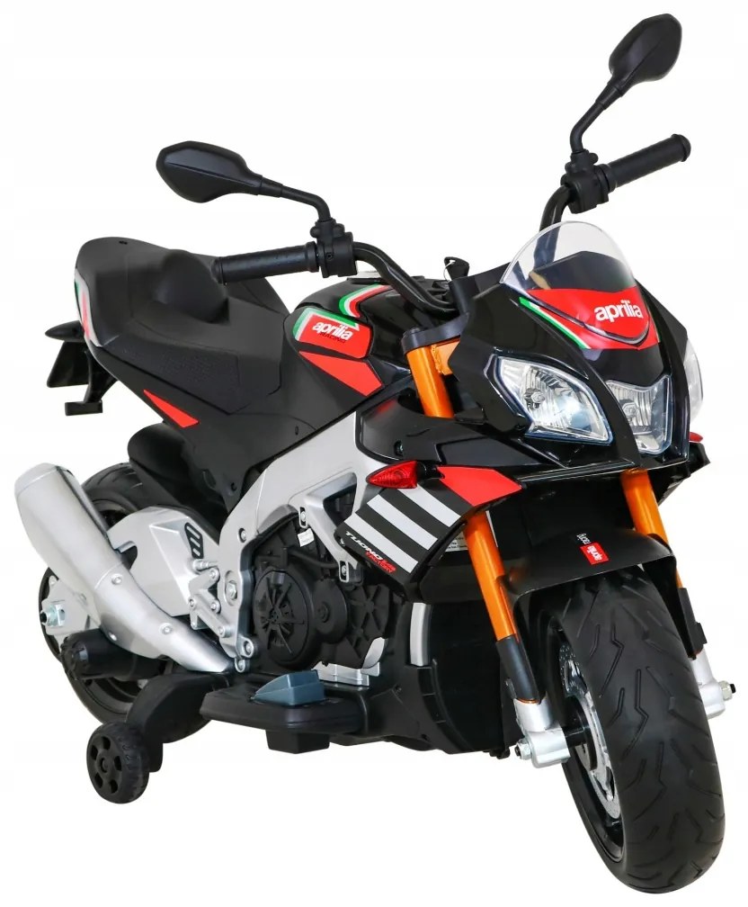 Dětská elektrická motorka Aprilia Tuono V4 Černá