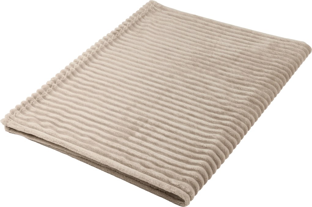 Livarno® Hebká deka, 130 x 170 cm (béžová)