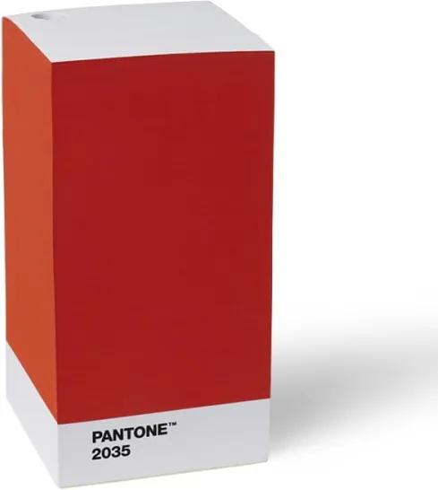 Červený stojan na tužku / poznámkový blok LEGO® Pantone
