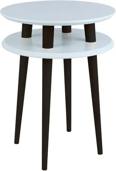 Světle šedý příruční stolek s černými nohami Ragaba UFO, Ø 45 cm