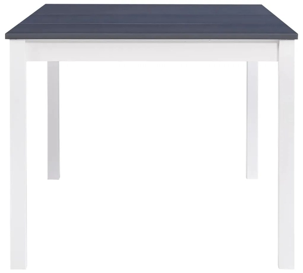 Jídelní stůl bílo-šedý 180 x 90 x 73 cm borové dřevo,  283406