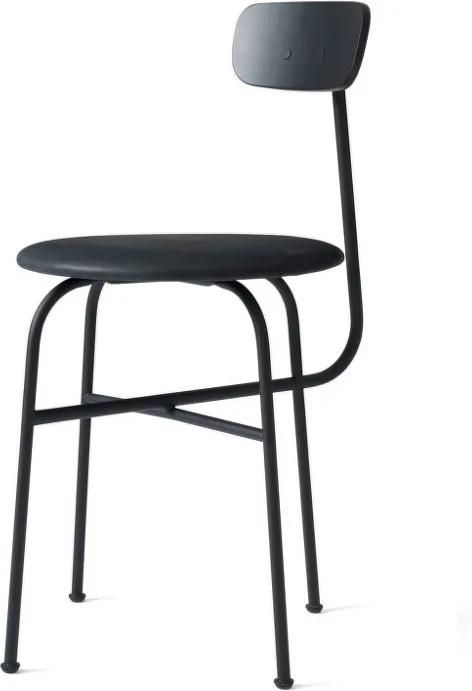 Menu Židle Afteroom Dining Chair 4, leather, black/black